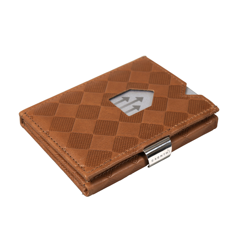 SN°OVAE｜EXENTRI 紳士皮夾/經典款/菱格紋/淺棕色 - T-Shopping 高鐵線上購